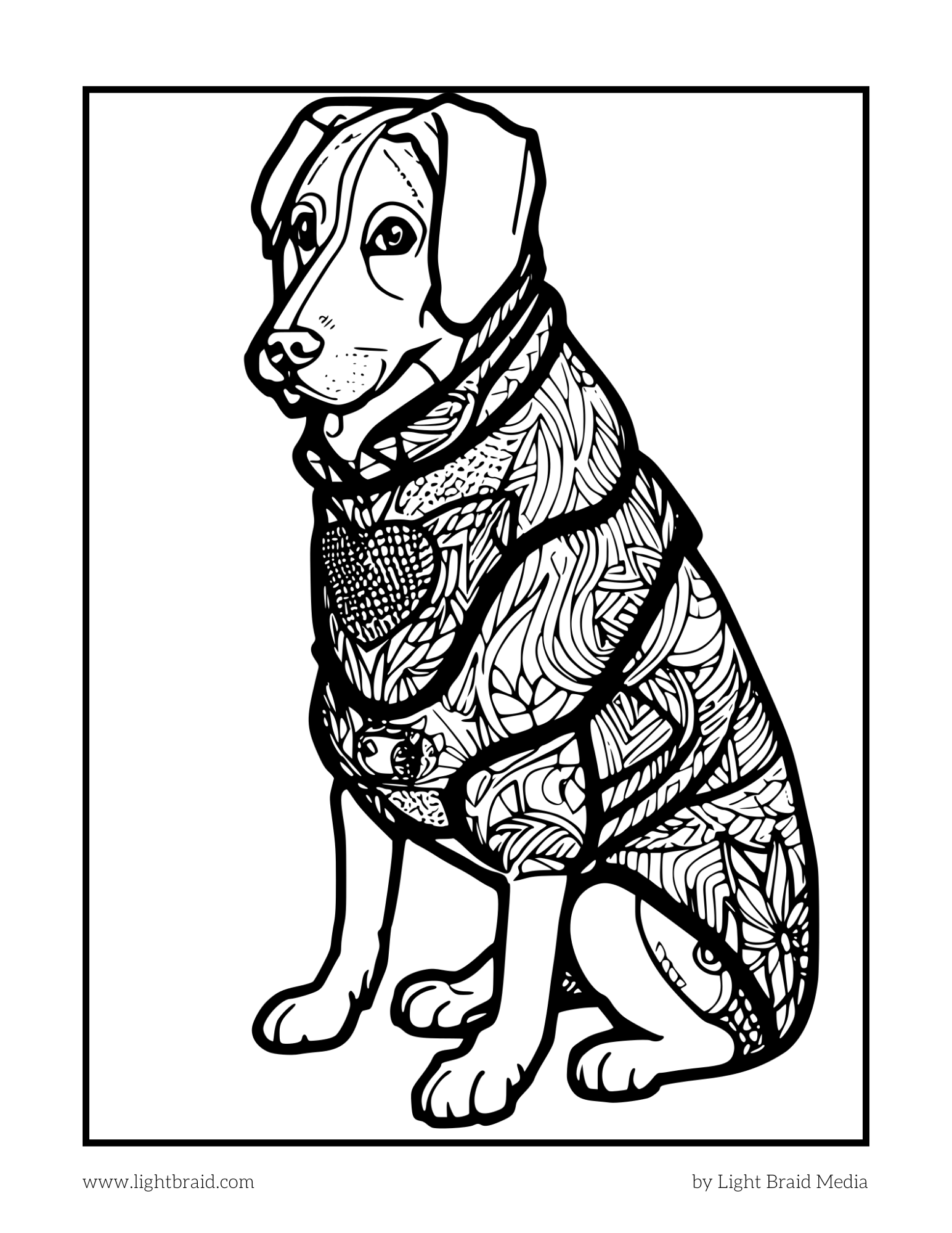 Dogs in Duds – Light Braid